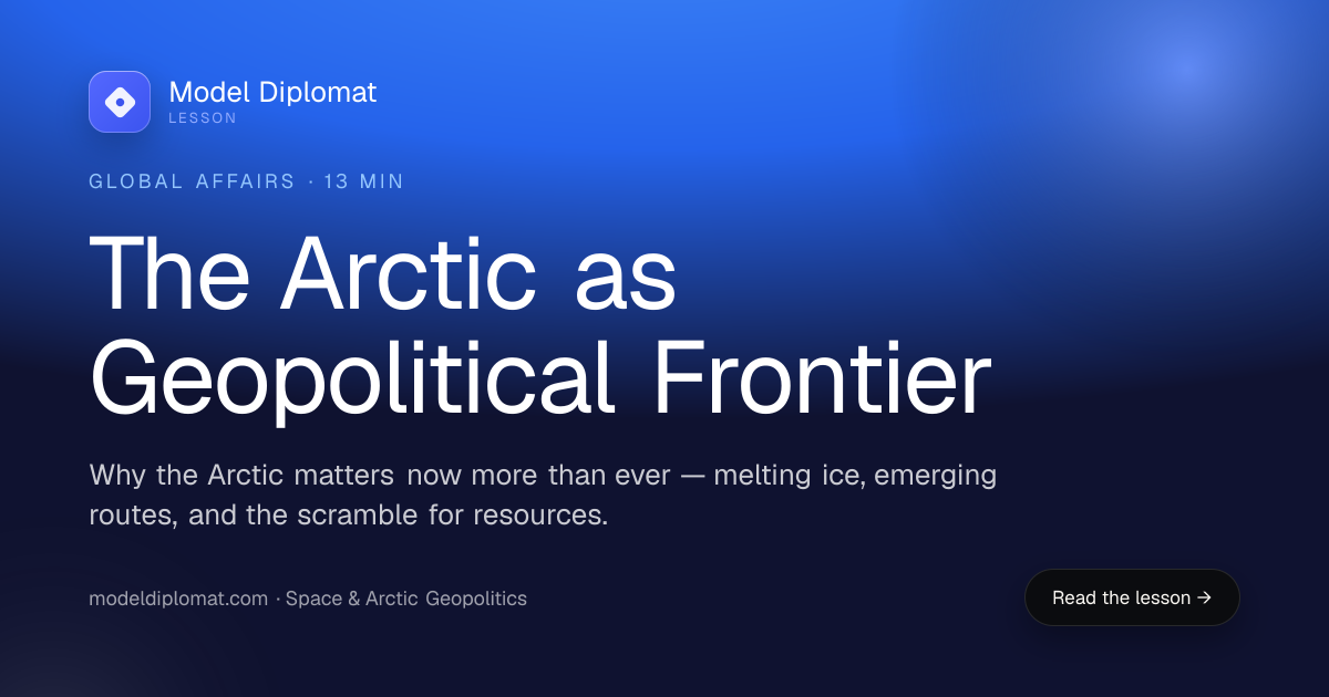 The Arctic as a Rising Geopolitical Frontier Now