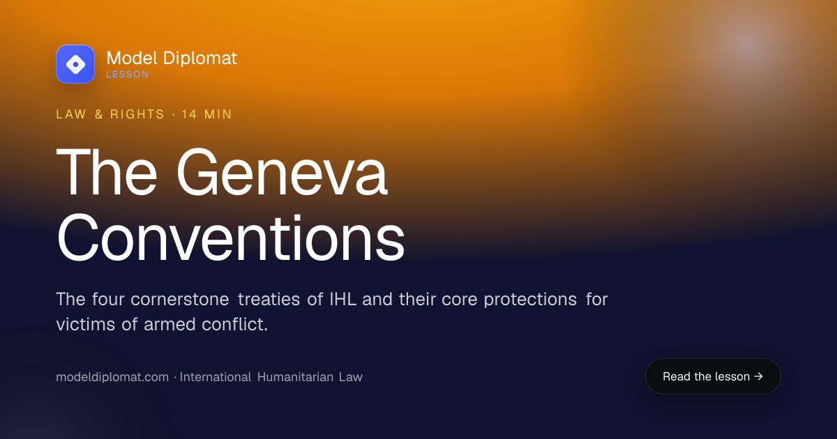 The Geneva Conventions | Model Diplomat